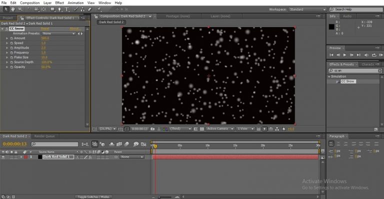 Snowfall in After Effects | Top 2 Methods to Create Snowfall Effect