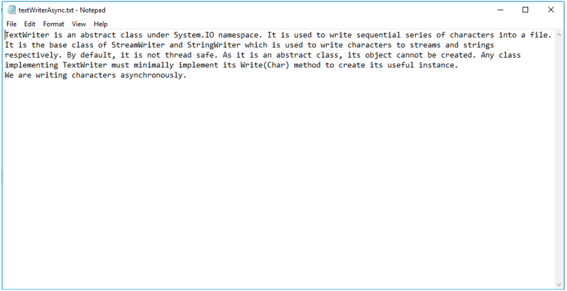 TextWriter in C# | How Text Writer Works in C# along with Examples?
