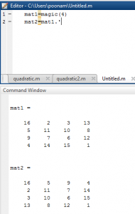 Transpose Matrix Matlab | How We Can Do Transpose Matrix in Matlab?