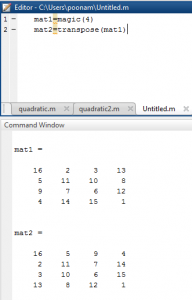 Transpose Matrix Matlab | How We Can Do Transpose Matrix in Matlab?
