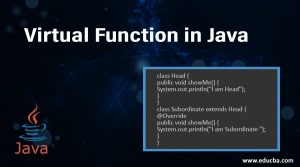 Virtual Function in Java | How virtual function works in java with ...
