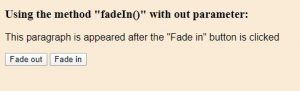 jQuery fadeIn() | Different Versions of jQuery fadeIn() with Examples