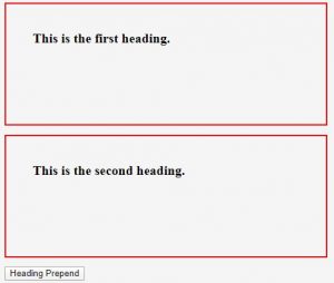 jQuery prepend() | Parameters of jQuery prepend() with Examples