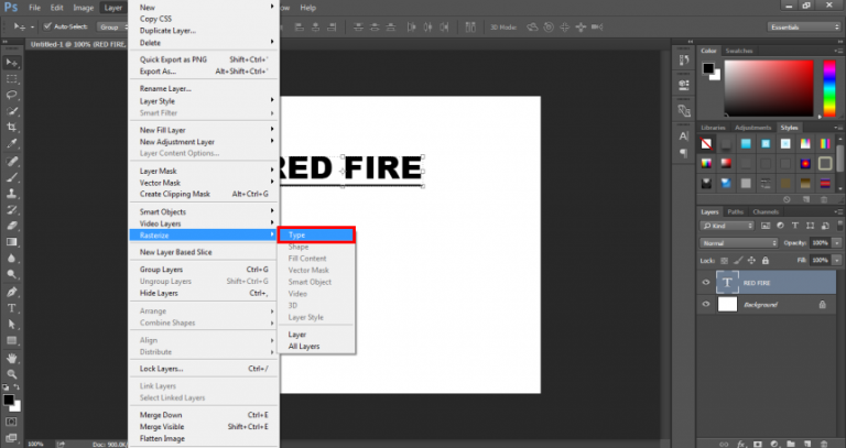 Fire Effect in Photoshop | Creating Realistic Fire Text Effects in ...
