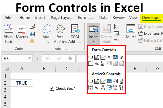 Form Controls In Excel How To Use Form Controls In Excel Worksheet 