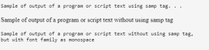 HTML samp Tag | Four Examples to Implement HTML samp Tag