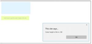 jQuery outerHeight() | Examples of jQuery outerHeight() Method