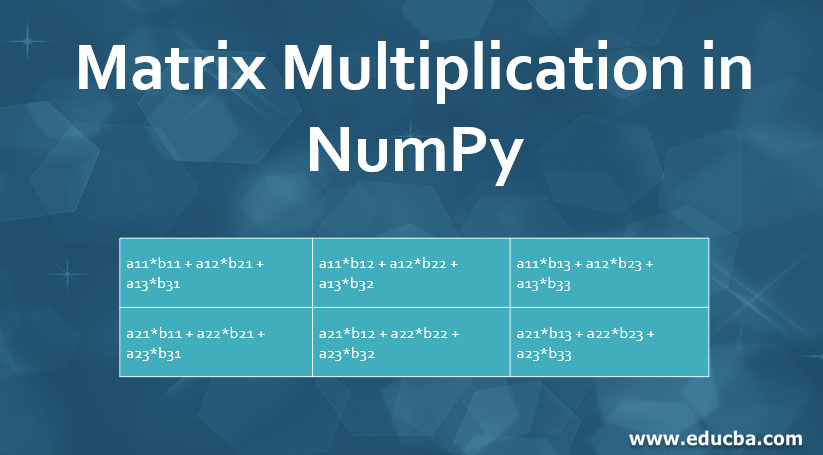 Matrix Multiplication In NumPy Different Types Of Matrix Multiplication
