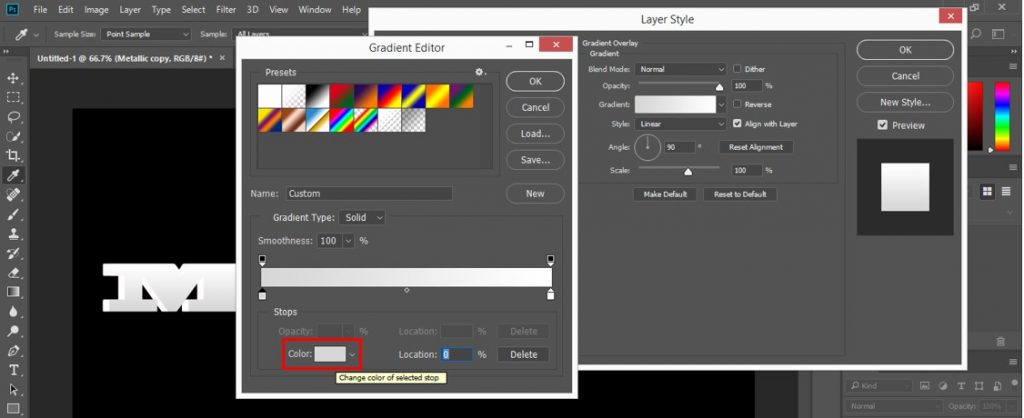 Metallic Effect Photoshop | Create Realistic Metallic Effect in Photoshop