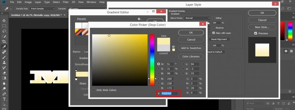 Metallic Effect Photoshop | Create Realistic Metallic Effect in Photoshop