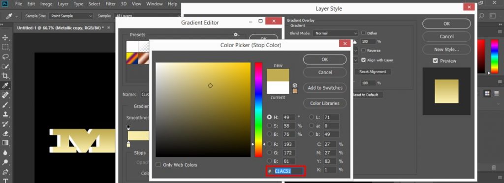 Metallic Effect Photoshop | Create Realistic Metallic Effect in Photoshop