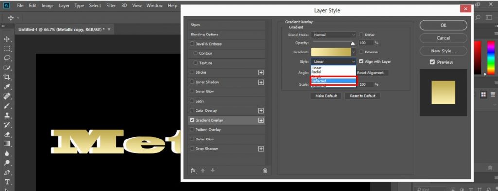 Metallic Effect Photoshop | Create Realistic Metallic Effect in Photoshop