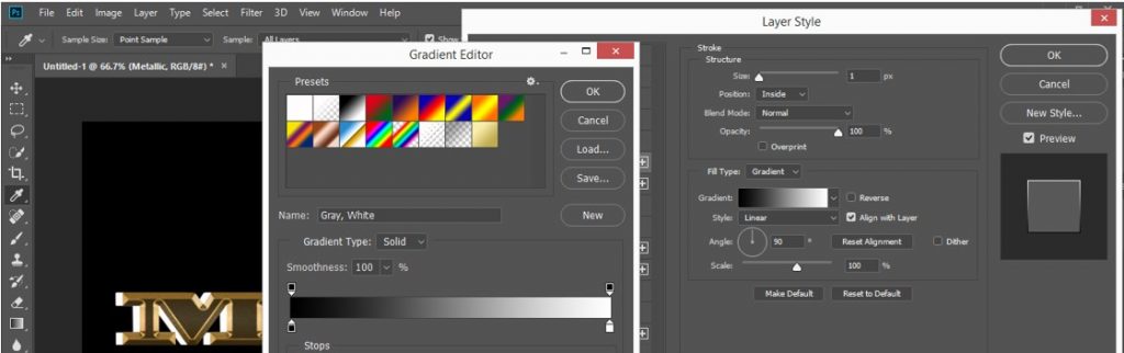 Metallic Effect Photoshop | Create Realistic Metallic Effect in Photoshop