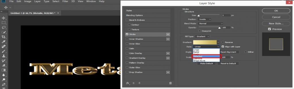 Metallic Effect Photoshop | Create Realistic Metallic Effect in Photoshop