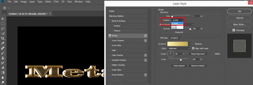 Metallic Effect Photoshop | Create Realistic Metallic Effect in Photoshop