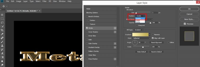 Metallic Effect Photoshop | Create Realistic Metallic Effect in Photoshop