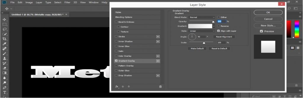 Metallic Effect Photoshop | Create Realistic Metallic Effect in Photoshop