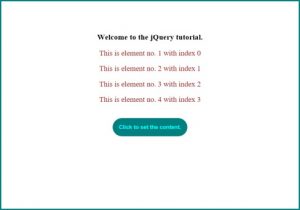 jQuery text() | Examples for Implementing the jQuery text() Method