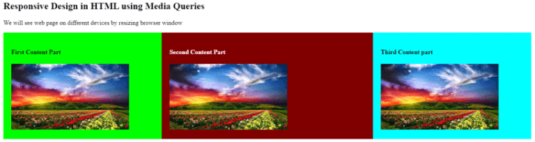 Responsive In Html Syntax Used In Html Responsive Design