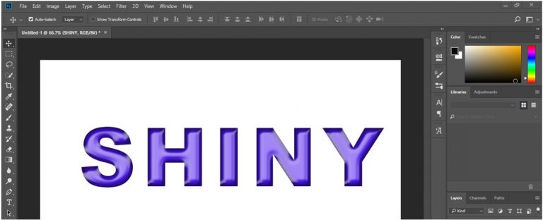 Shiny Effect Photoshop | Creating Shiny Effect in Adobe Photoshop
