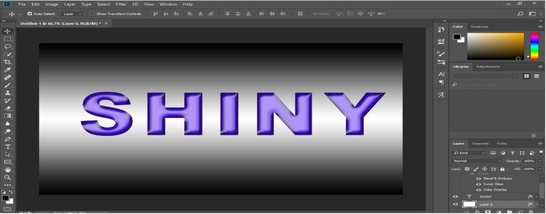 Shiny Effect Photoshop | Creating Shiny Effect in Adobe Photoshop