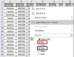 VBA Filter | Different Examples of Filter in Excel VBA