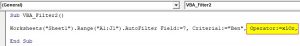 VBA Filter | Different Examples of Filter in Excel VBA