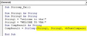 VBA String Comparison | How to Compare Strings in Excel VBA?