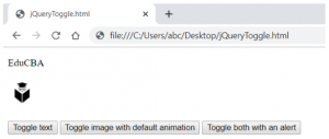 jQuery toggle() | Examples and Steps to Implement jQuery toggle()