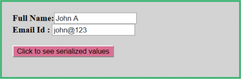 Jquery Serialize Examples To Implement Jquery Serialize Method