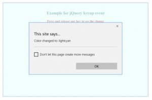 jQuery keyup() | Implementation of jQuery keyup() Method
