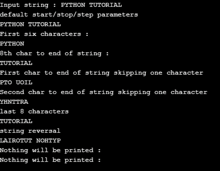 Slice String Python