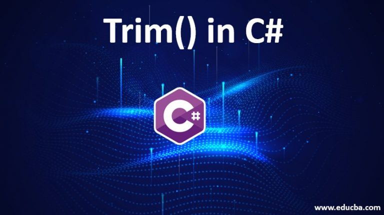 Trim() in C# | Removes Whitespaces and Specific Characters Using Trim