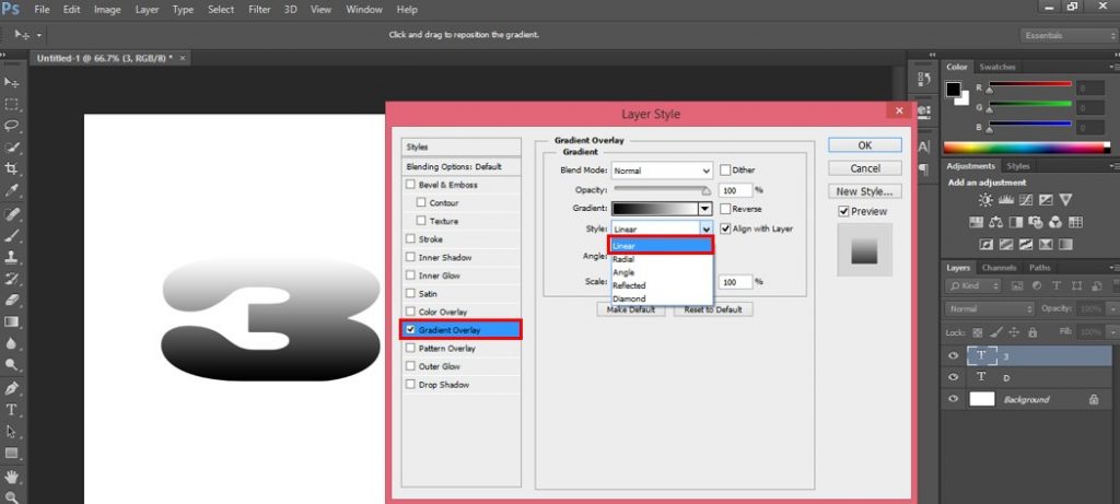 3D Text Effect in Photoshop | Learn to Create 3D Text Effect in Photoshop