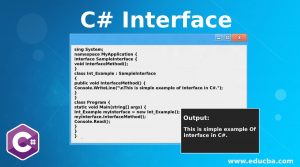 C# Interface: Explain, Elements and examples | eduCBA