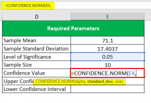 Confidence Interval in Excel | Process to Find Out Confidence Interval