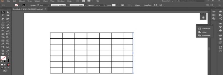 Create Table in Illustrator | Two Methods to Draw a Table in Illustrator