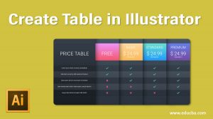 Create Table in Illustrator | Two Methods to Draw a Table in Illustrator