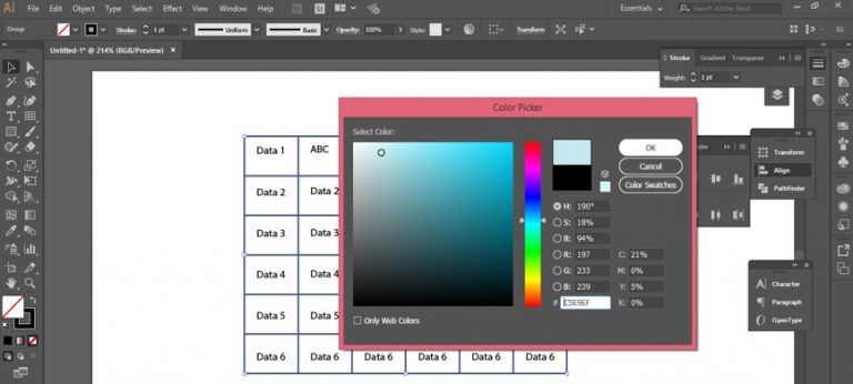Create Table in Illustrator | Two Methods to Draw a Table in Illustrator