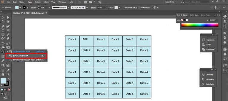 Create Table in Illustrator | Two Methods to Draw a Table in Illustrator