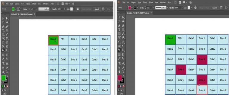 Create Table in Illustrator | Two Methods to Draw a Table in Illustrator