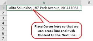 Carriage Return in Excel | How to Insert Carriage Return in Excel?