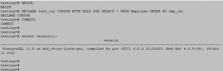Cursors In Postgresql Cursors Actions And Importance Of Postgresql