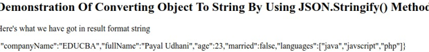 Javascript Object To String Various Methods Of Javascript Object To
