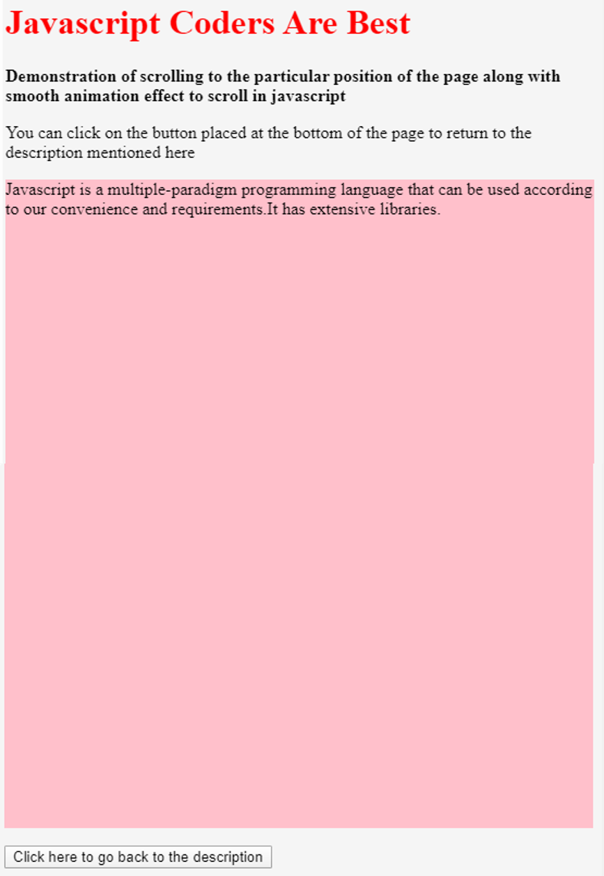 JavaScript Scroll to Top | Learn Two Examples of JavaScript Scroll to Top
