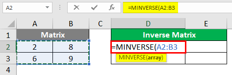 MINVERSE in Excel | How to use the MINVERSE Function in Excel?