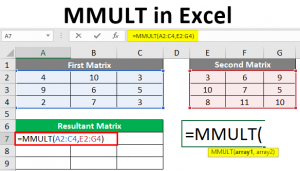 MMULT in Excel | Examples to Perform Matrix Multiplication in Excel