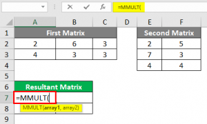 MMULT in Excel | Examples to Perform Matrix Multiplication in Excel