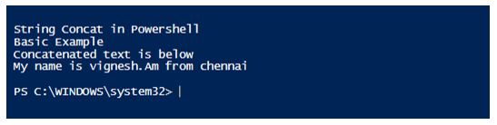 PowerShell Concatenate String Different Examples Of Concatenate String