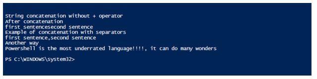 PowerShell Concatenate String Different Examples Of Concatenate String